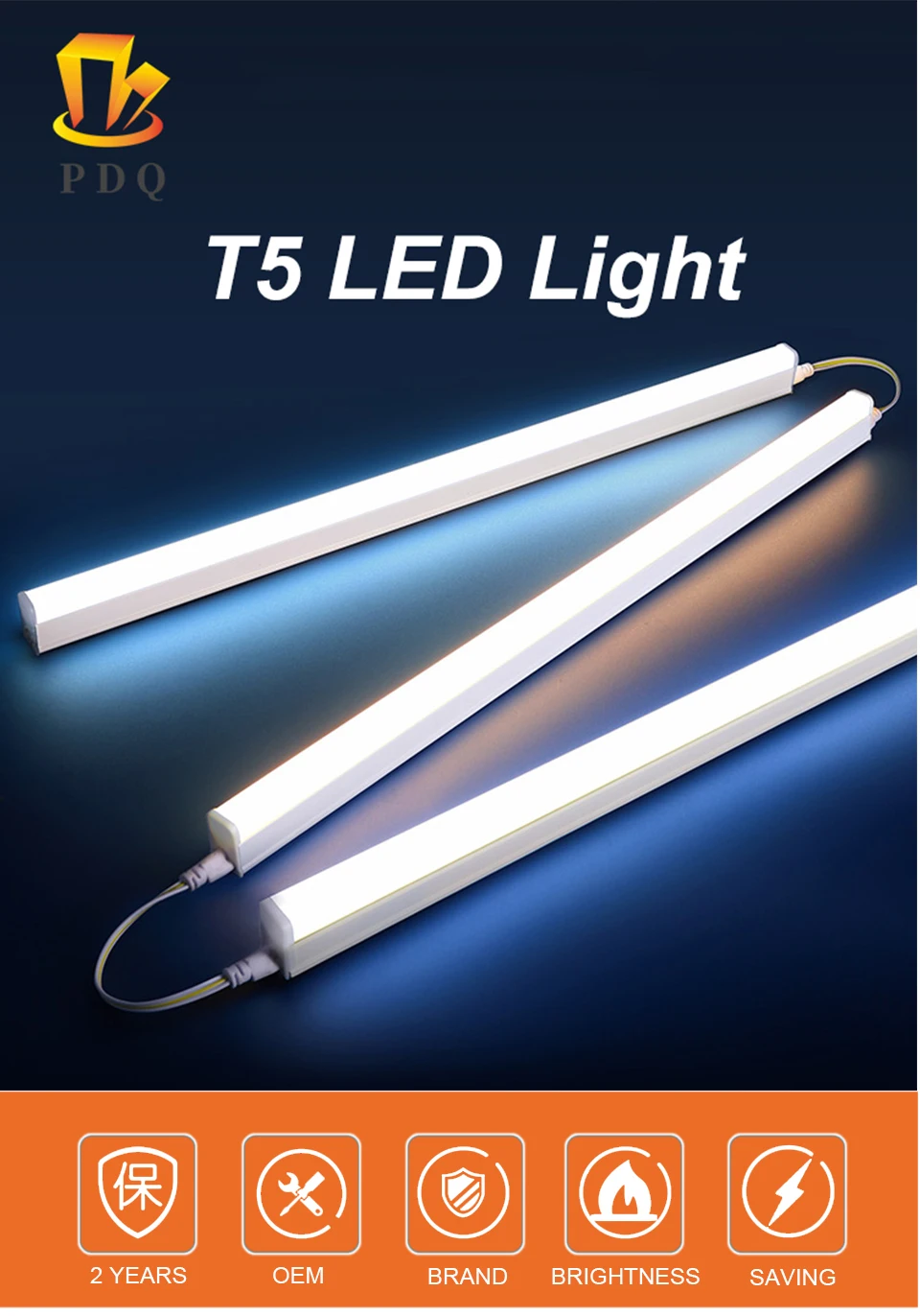 AMPOULE LED,T5-30CM-5W 4PSC-Cool White 6500K--Lampe led à tube t5, 30cm ...