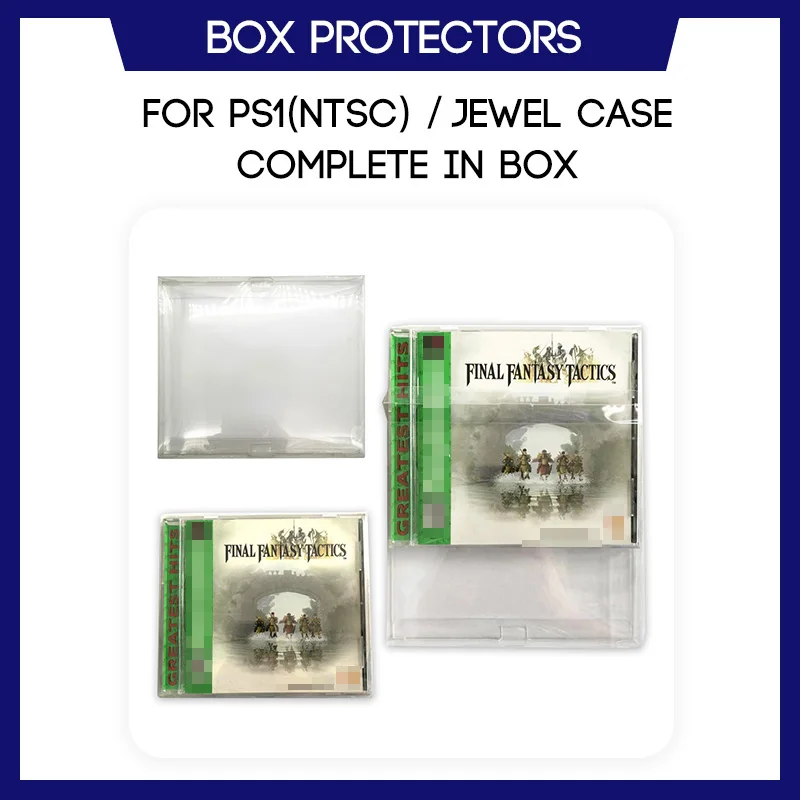 Box Protector For PS1 NTSC Jewel Case CIB Complete In Box Game Custom ...