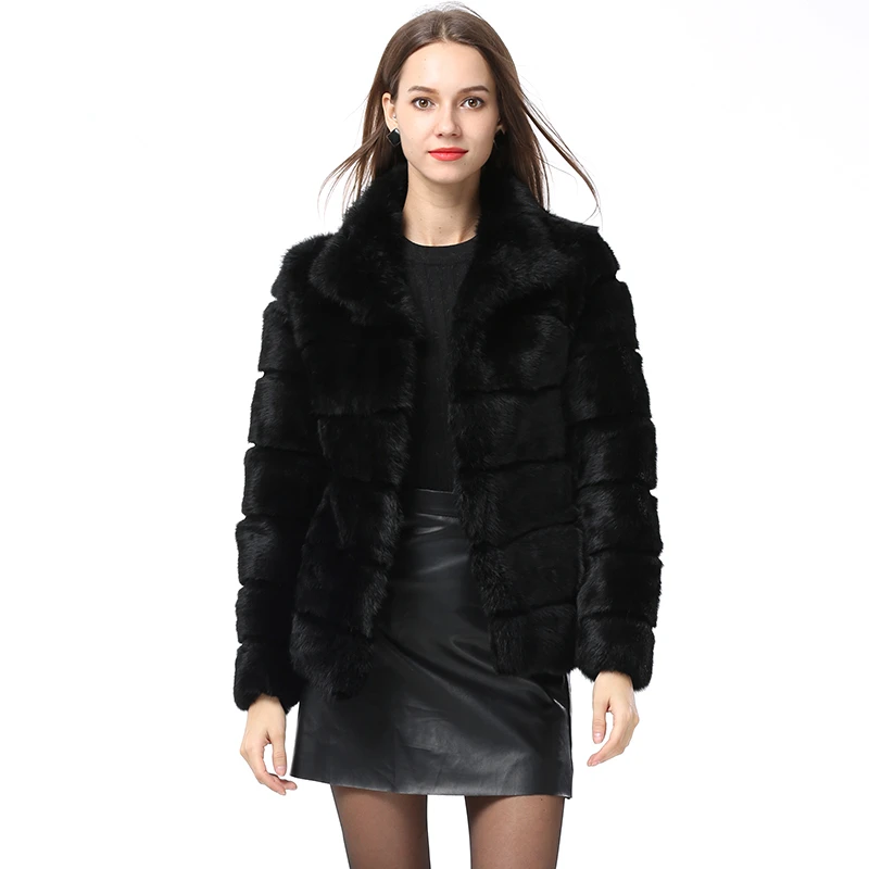 Whole-Full-Pelt-Rabbit-Fur-Coat-Stand-Collar-Jacket-Real-Rabbit-Fur ...