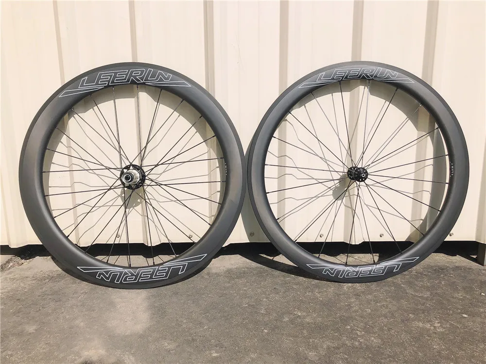 Cheap bicycle wheels High TG 50mm 60mm Carbon Wheels With Straight pull ...