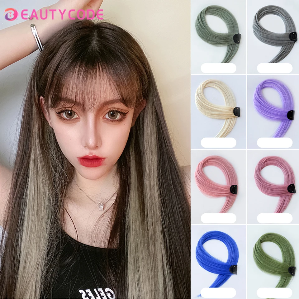 Hair Extensions Clip One Piece | Synthetic Clip One Piece - Synthetic ...