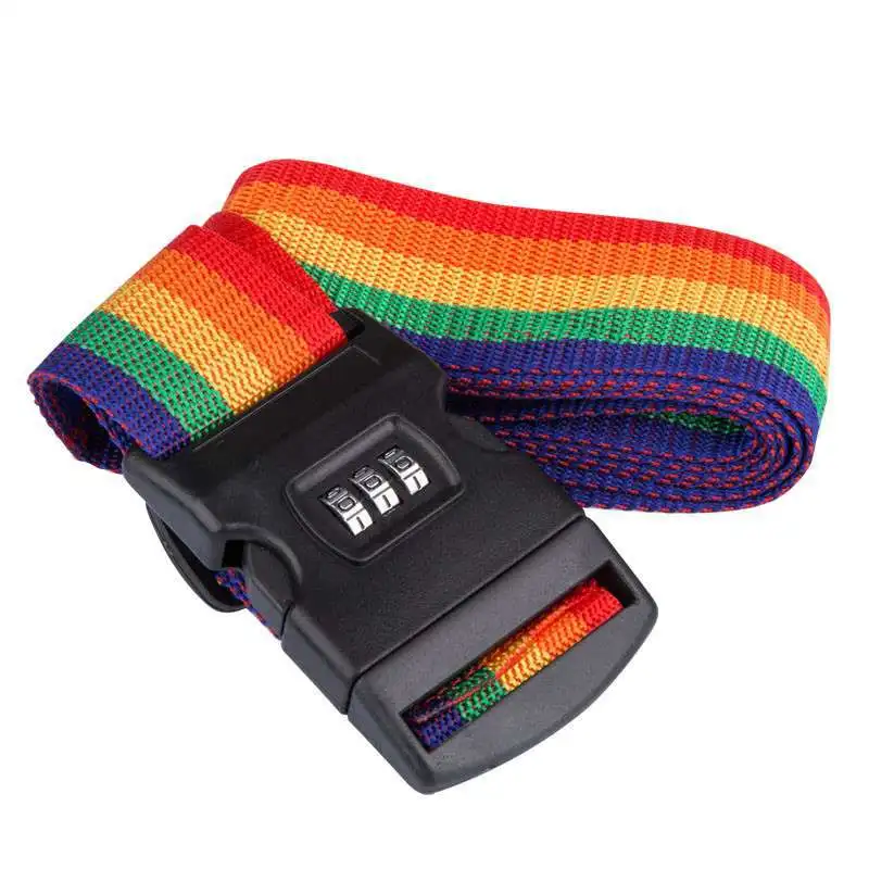 Password Lock Packing Belt Baggage Travel Luggage Strap Adjustable ...