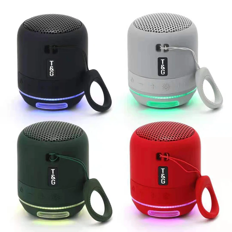 TWS-Wireless-Speaker-Portable-Outdoor-Loudspeaker-LED-light-Mini-Column ...