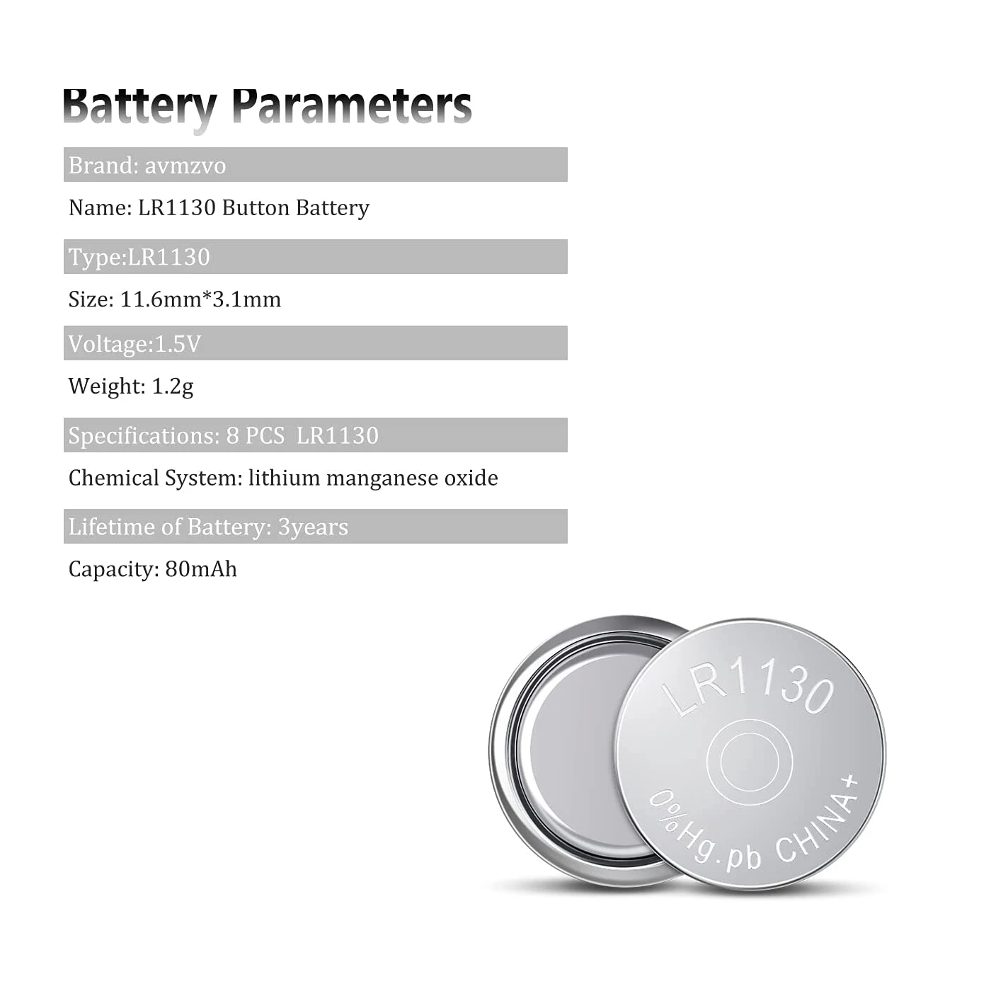 PHONEEUROPE pilas de botón AG10, SR1130W, SR54, SR1130, SB BU, 280 15 ...