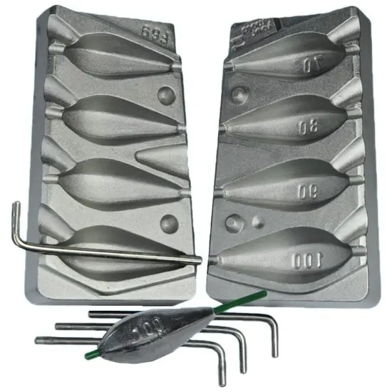 Fishing Sinker Mould Torpedo Gr. 70-80-90-100 Inline F 69 - Fishing Net ...