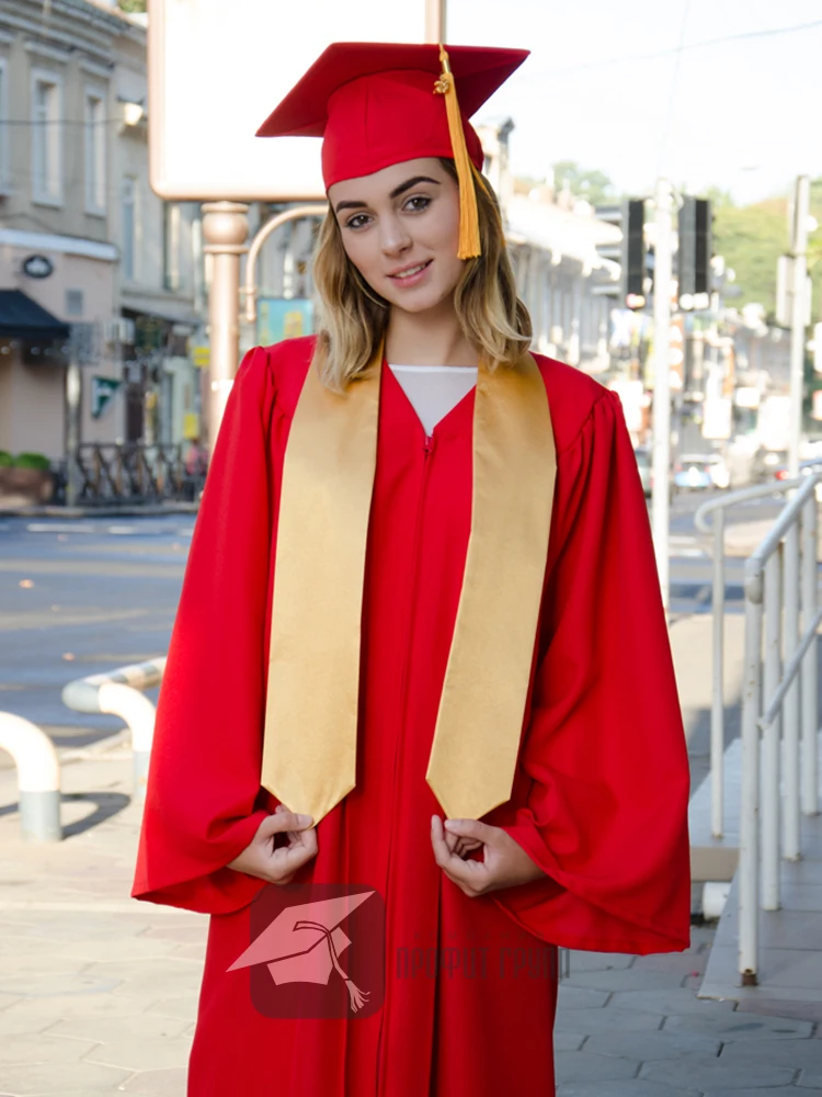 Red Graduation Gown