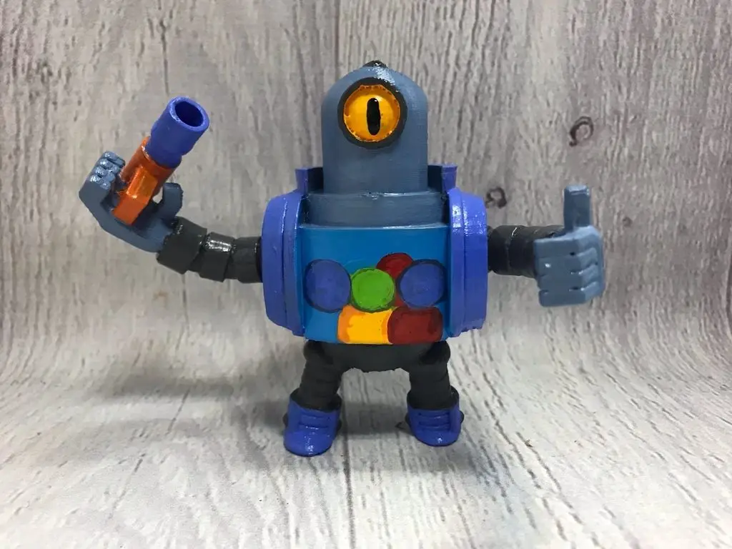 3D figurine Bravo stars, brawl stars Rico (Rico, Ricochet)|Action ...