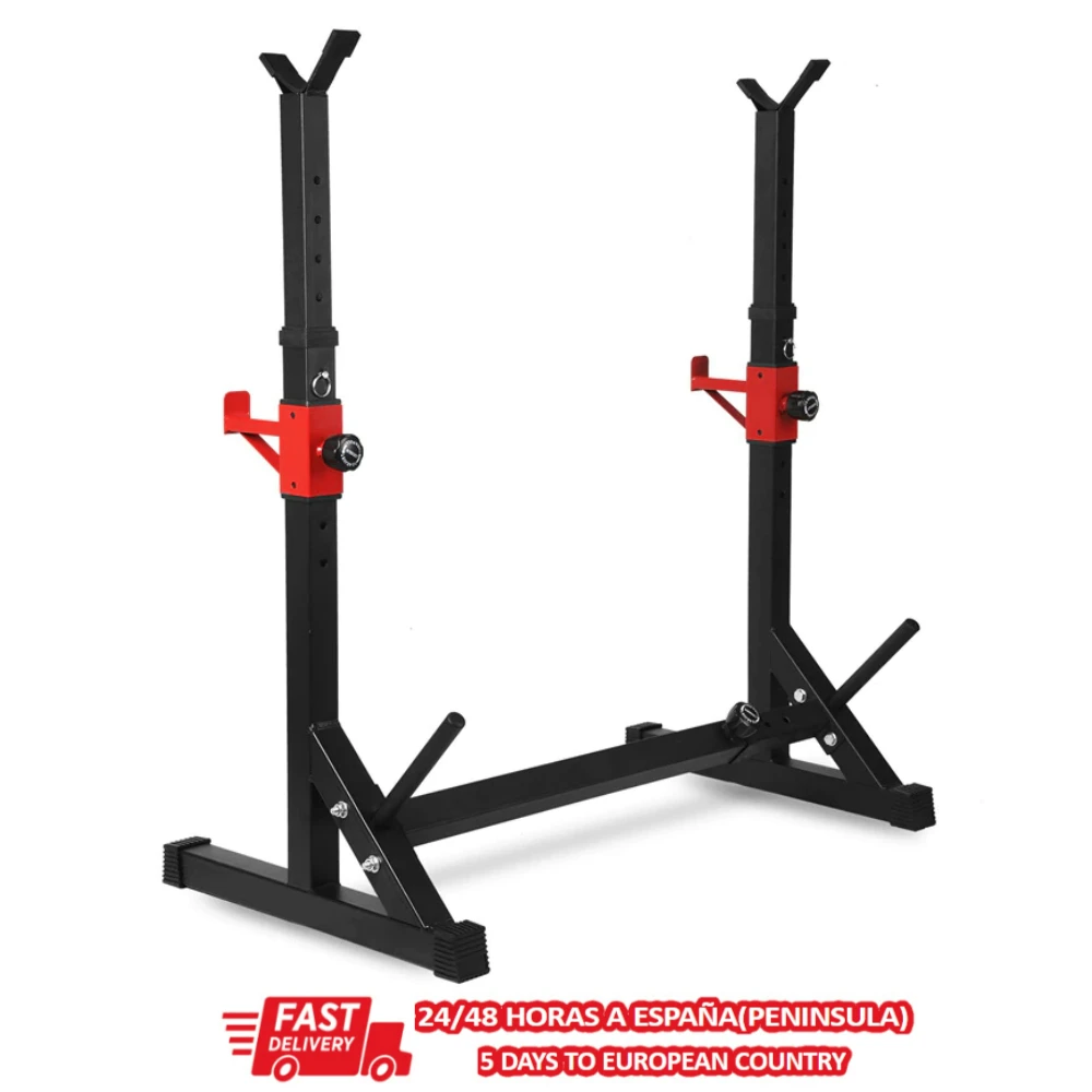 RACK AJUSTABLE PARA PESAS, SQUAT RACK, ENVÍO GRATIS DESDE EUROPA ...
