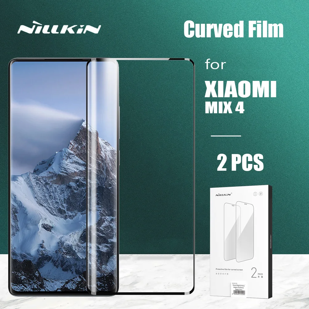 Nillkin para xiaomi mix 4 2 pçs resistente ao impacto curvo filme ultra ...