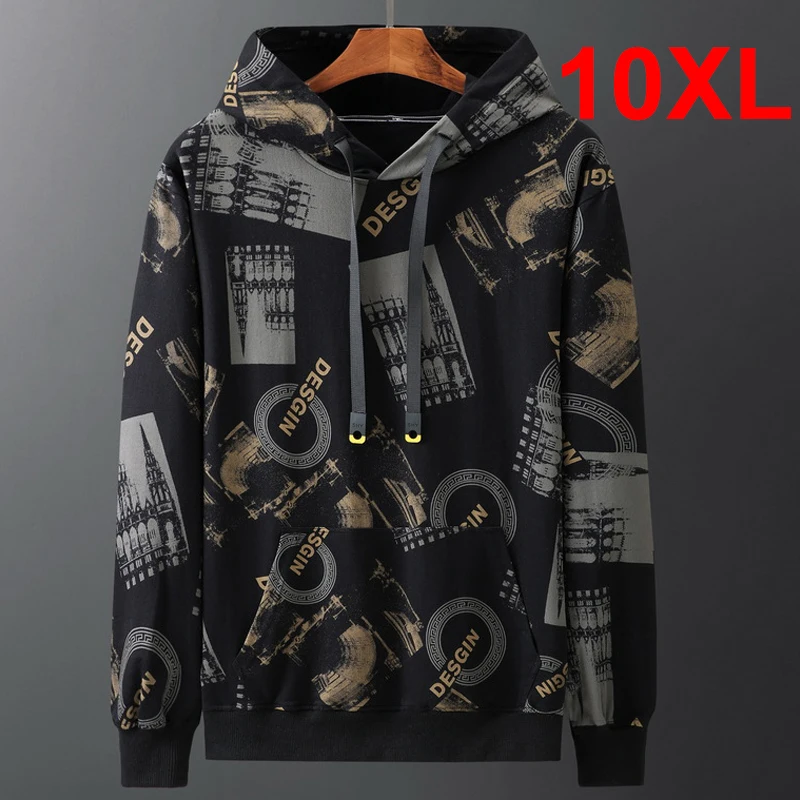 10XL Sweatshirts Big Size Men Hoodie Streetwear Fashion 2020 Autumn ...