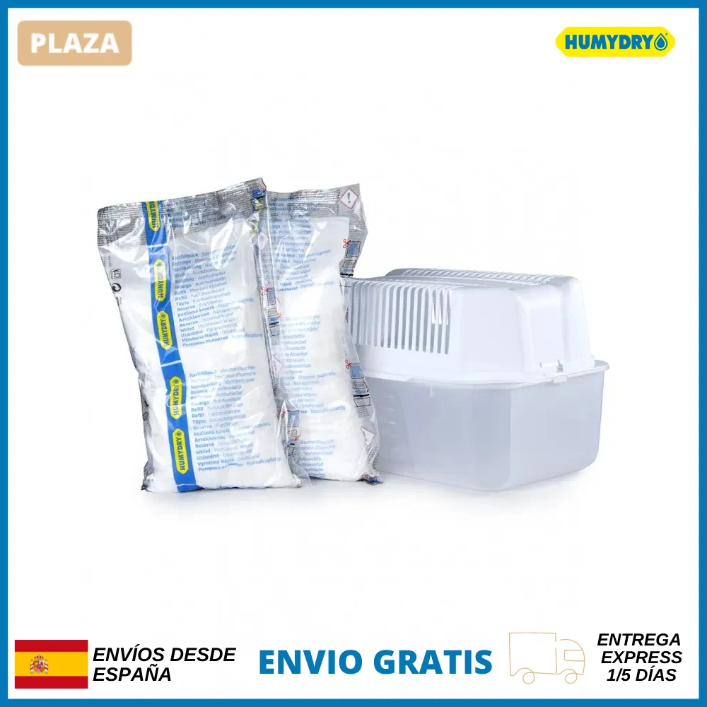 Pack ahorro Humydry para Espacios grandes. Antihumedad Magnum 1 Kg + 2 ...