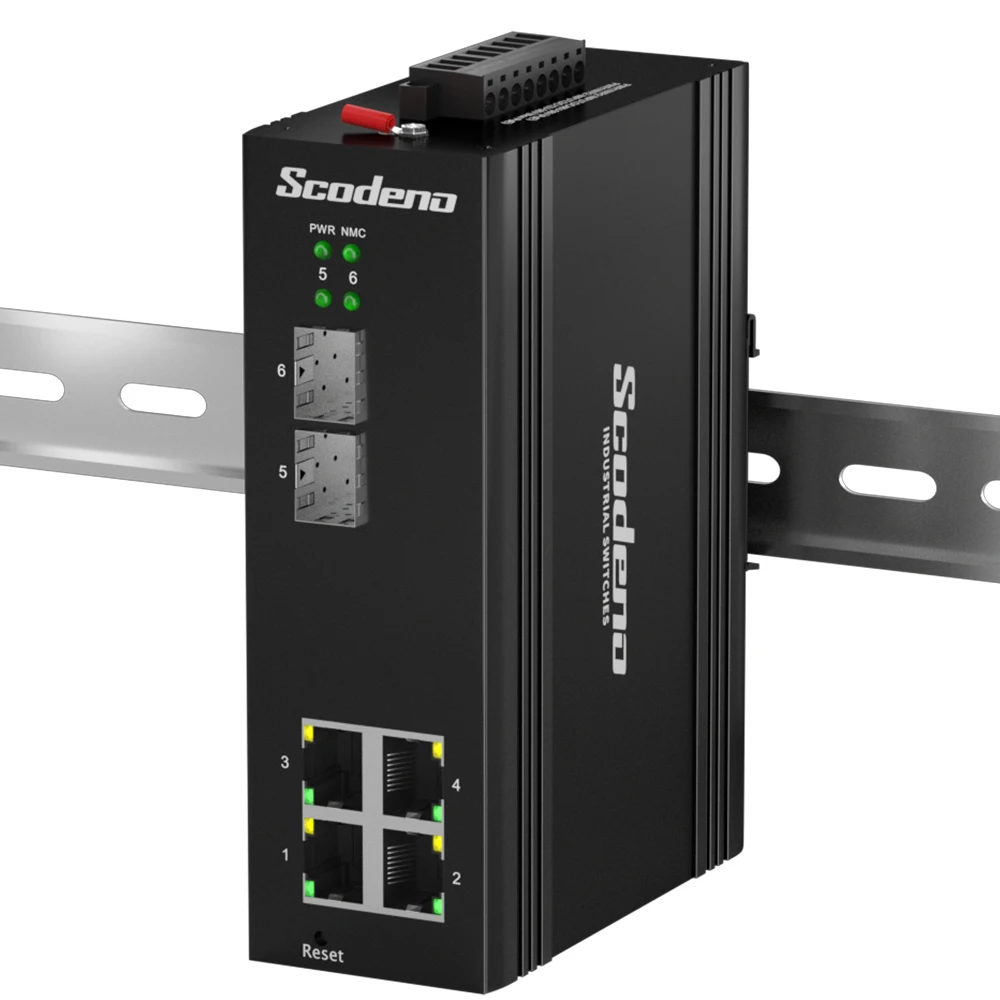 Industrial-4-Port-10-100-1000Mbps-2-Port-BASE-X-Gigabit-SFP-Slots ...