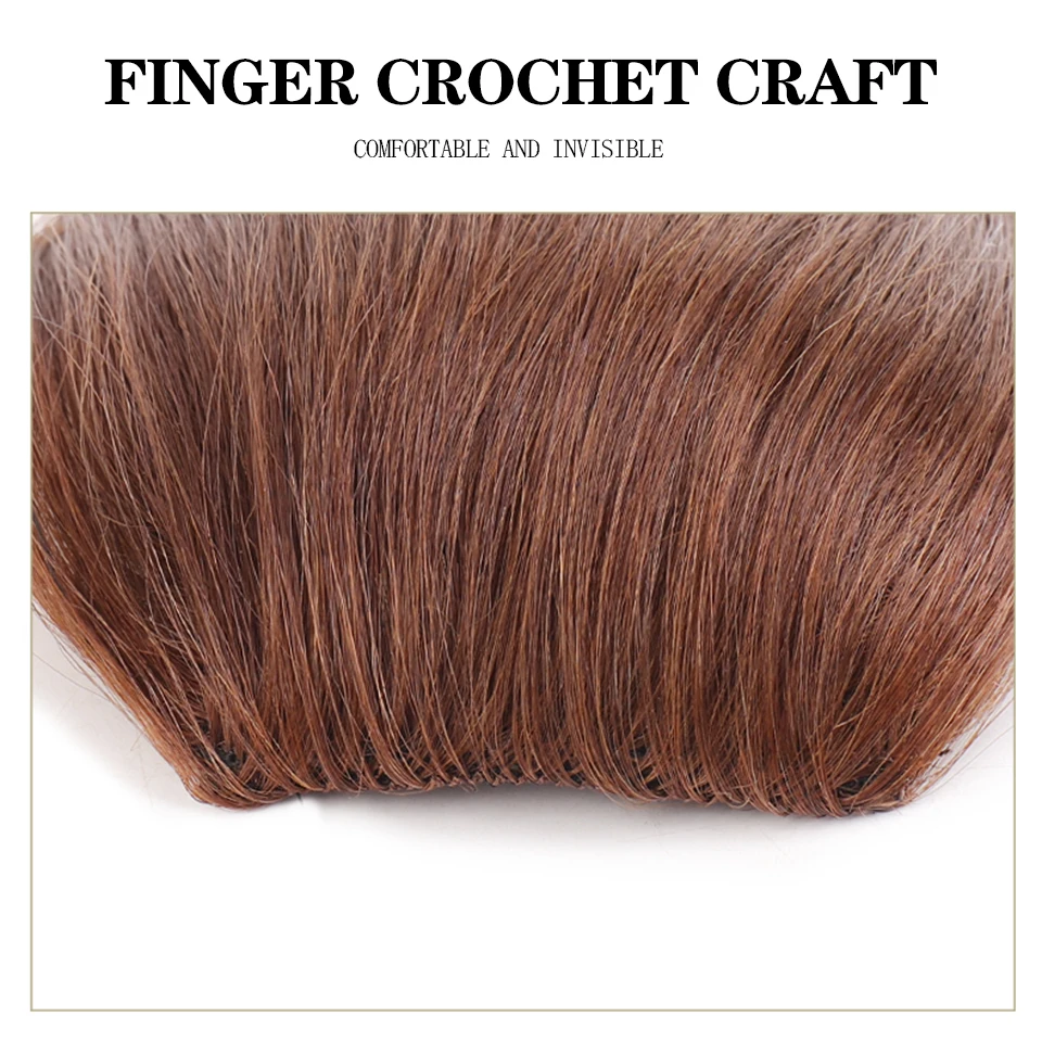 Synthetic singular clip on hair styling pad