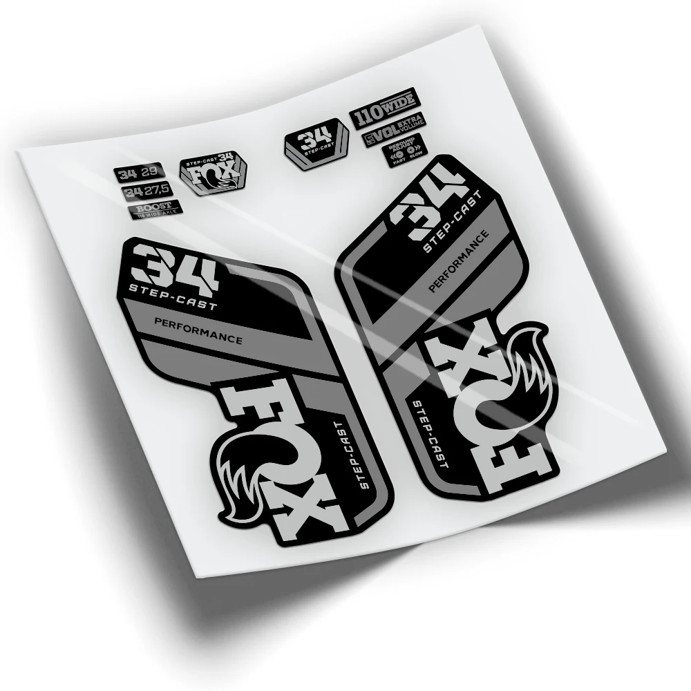 Stickers Bicycle Fox 34 Performance Step Cast 2021 Wp325 Mountain Bike ...