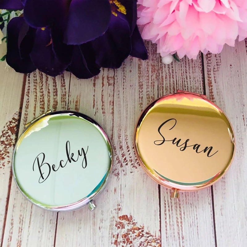 Personalised-Compact-Mirror-Bridesmaids-Gifts-Customised-Wedding-Pocket ...