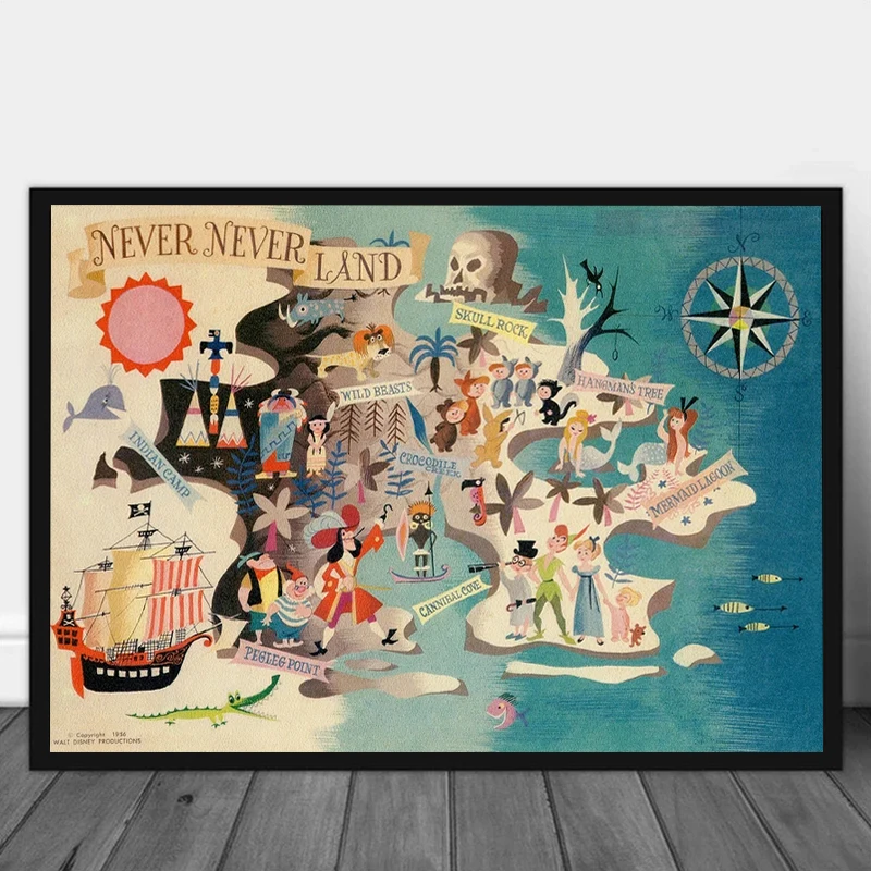 Peter Pan Neverland Map In Movie