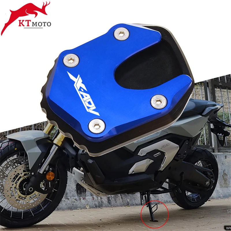 Cnc Kickstand Foot Side Stand Extension Pad Support Plate For Honda X