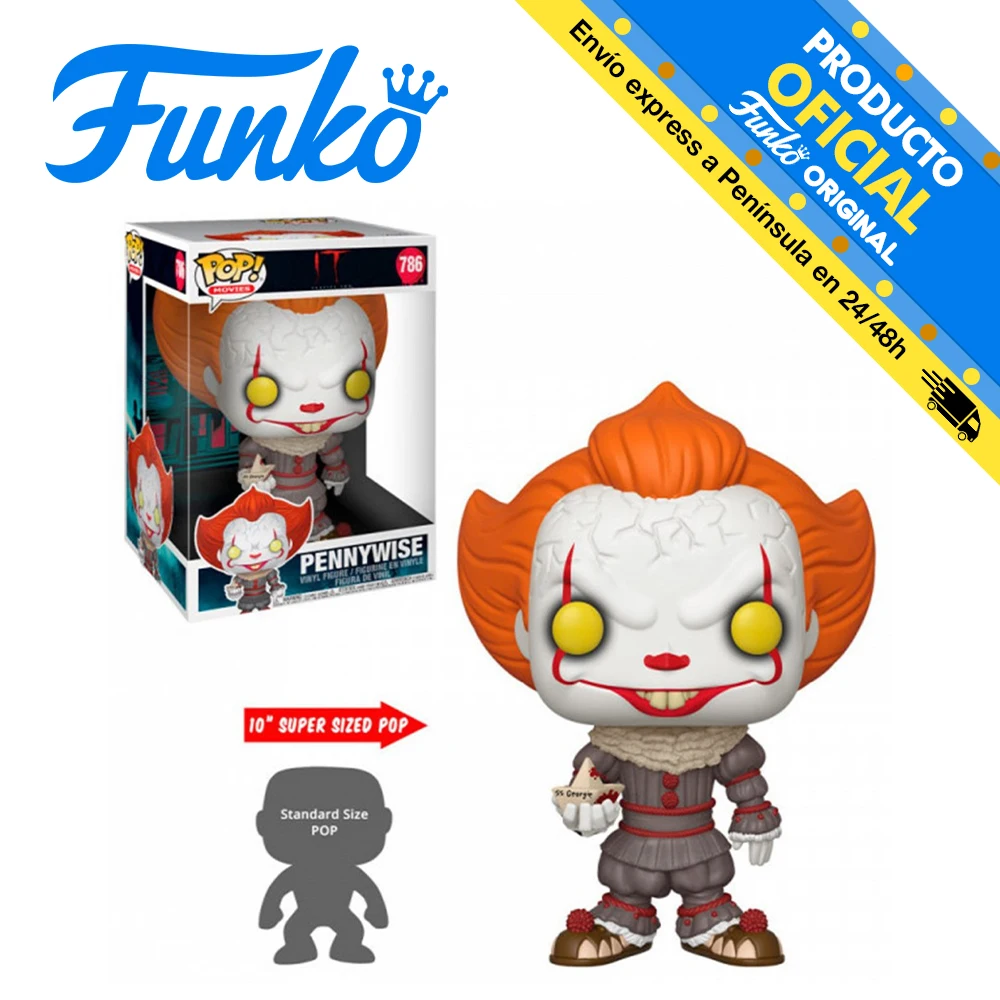 Funko-Pop-IT-Pennywise-with-boat-25cm-786-number-40593-reference ...