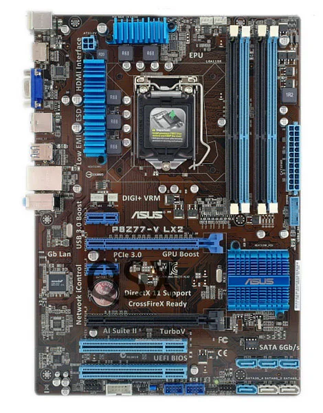 Used,for Asus P8z77-v Lx2 Desktop Motherboard Z77 Socket Lga 1155 I3 I5 I7 Ddr3 32g Sata3 Usb3.0 ...