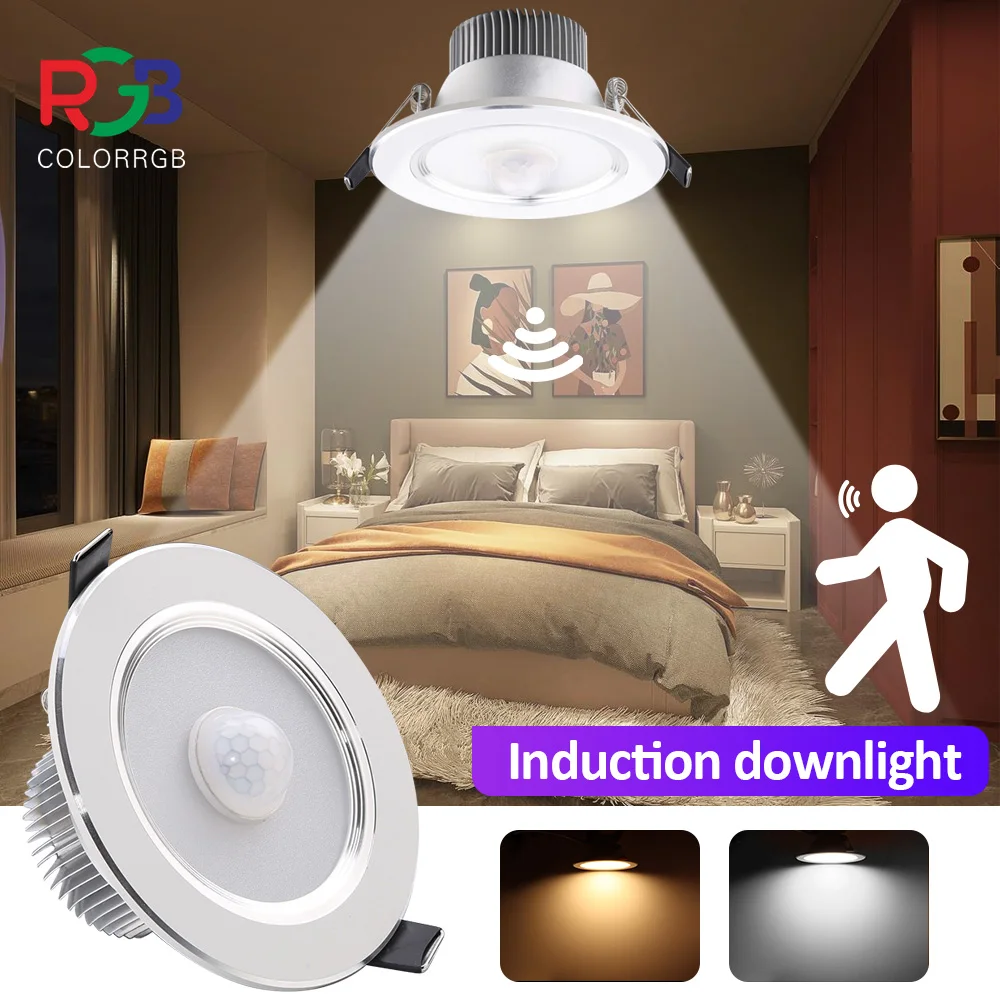 Motion Sensor Spot LED Downlight Lamparas Smart Home Spot Light For ...