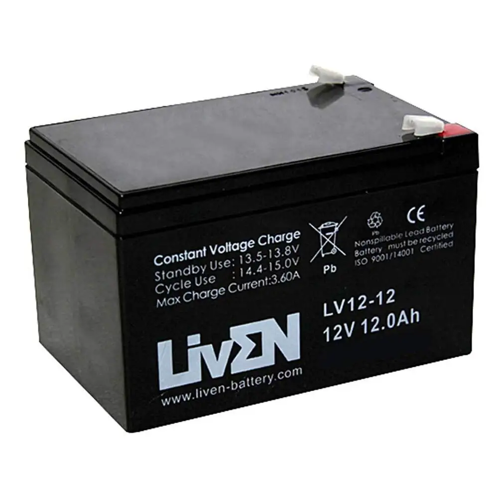 Batterie Au Plomb Rechargeable, 12v, 12ah, Lv12-12, Pour L'alimentation ...