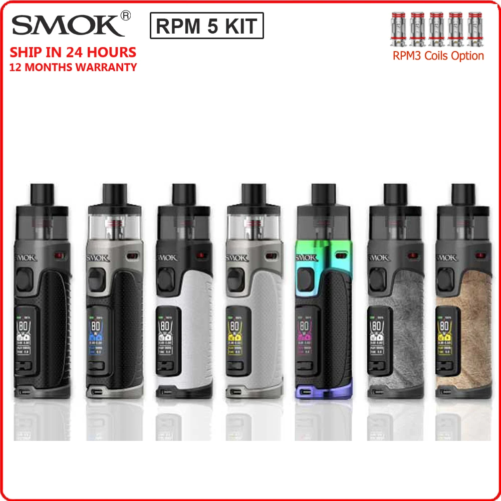 Original-SMOK-RPM-5-Kit-2000mAh-Vape-RPM5-80W-Electronic-E-Cigarette ...