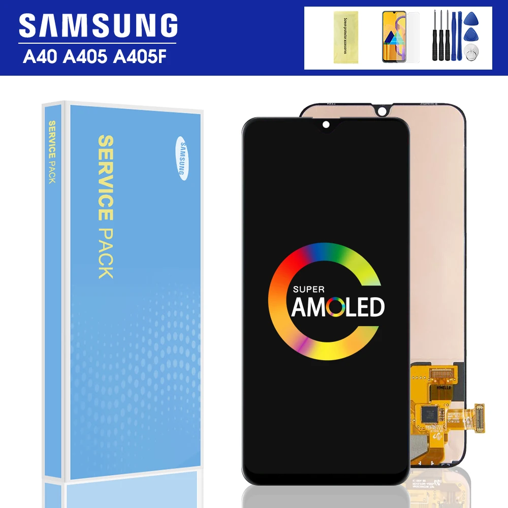 Для samsung galaxy A40 SM-A405FN/DS A405F/DS A405 ЖК-дисплей кодирующий преобразователь ...
