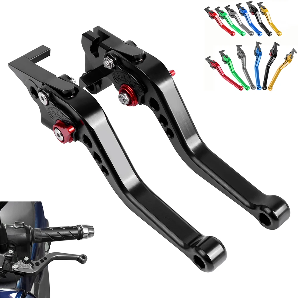 Motorcycle-Short-Long-CNC-Aluminum-Brake-Clutch-Levers-Handlebar-Grip ...