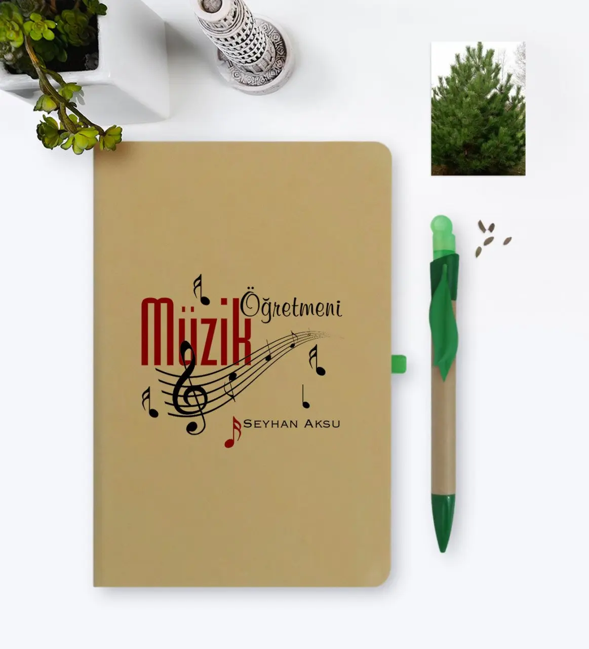 Personalized Private Music Teacher Environmentalist Notebook And Seeded 
