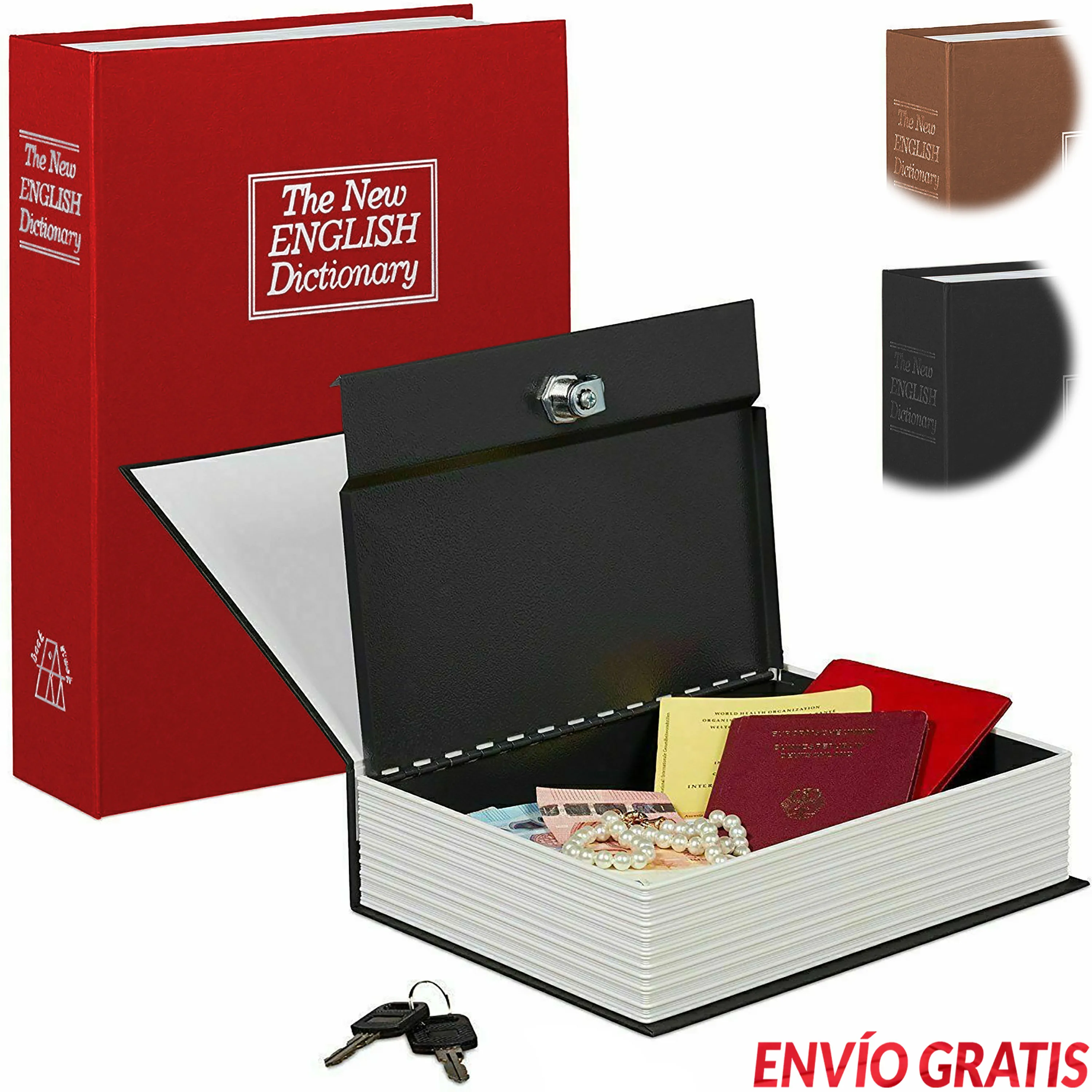 Secret Book Safe 23.5X15.5X5.5Cm Secret Camouflaged in English ...