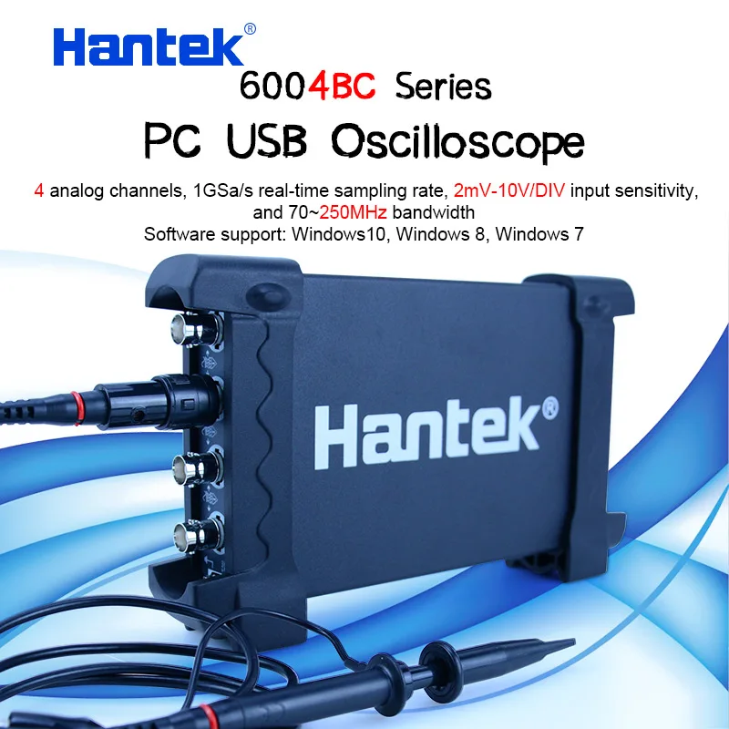 Hantek USB osiloskop kiti 4CH analog kanallar 1GSa/s 70MHz 100MHz ...