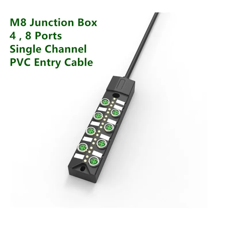 M8 Junction Box, Splitter Box , Distribution Box , Pnp, Npn, Sensor Box ...