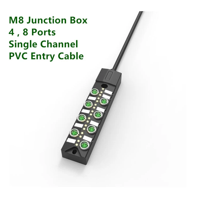 M8 Junction Box, Splitter Box , Distribution Box , Pnp, Npn, Sensor Box , With Pvc Entry Cable ...