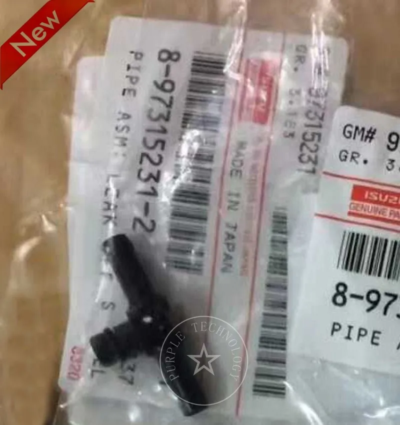diesel engine injector fuel return pipe tee connector for isuzuu 4JJ1