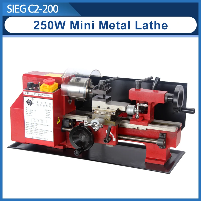Mini Precision Metal Lathe/sieg 250w Motor+c2-200mm 2500rpm Variable ...