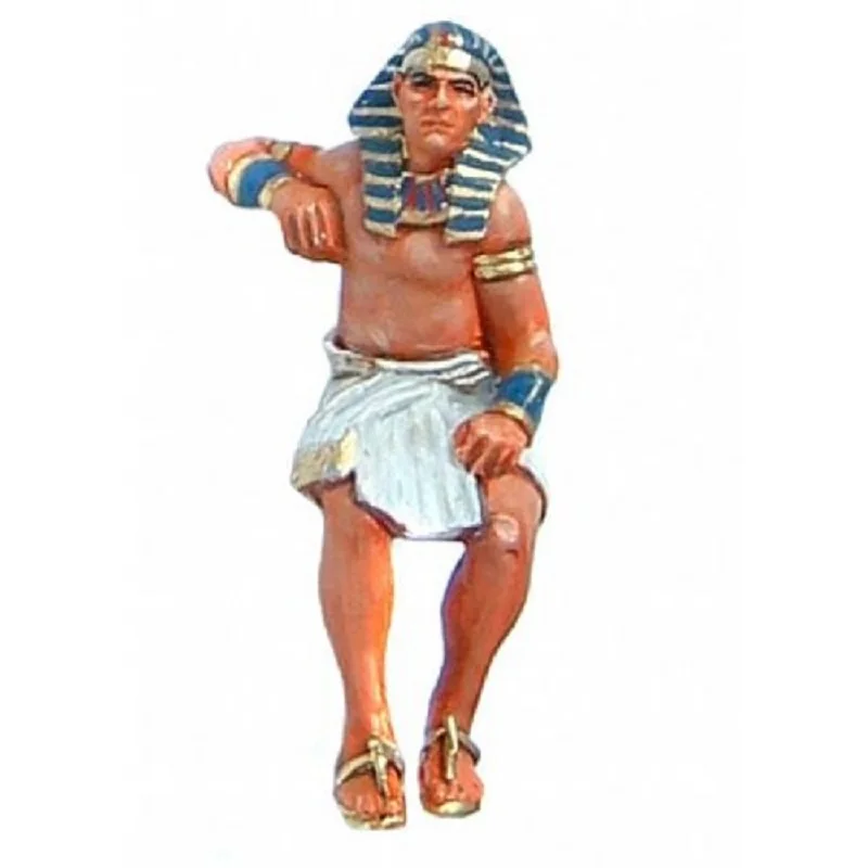 Pharaoh Sitting On Throne