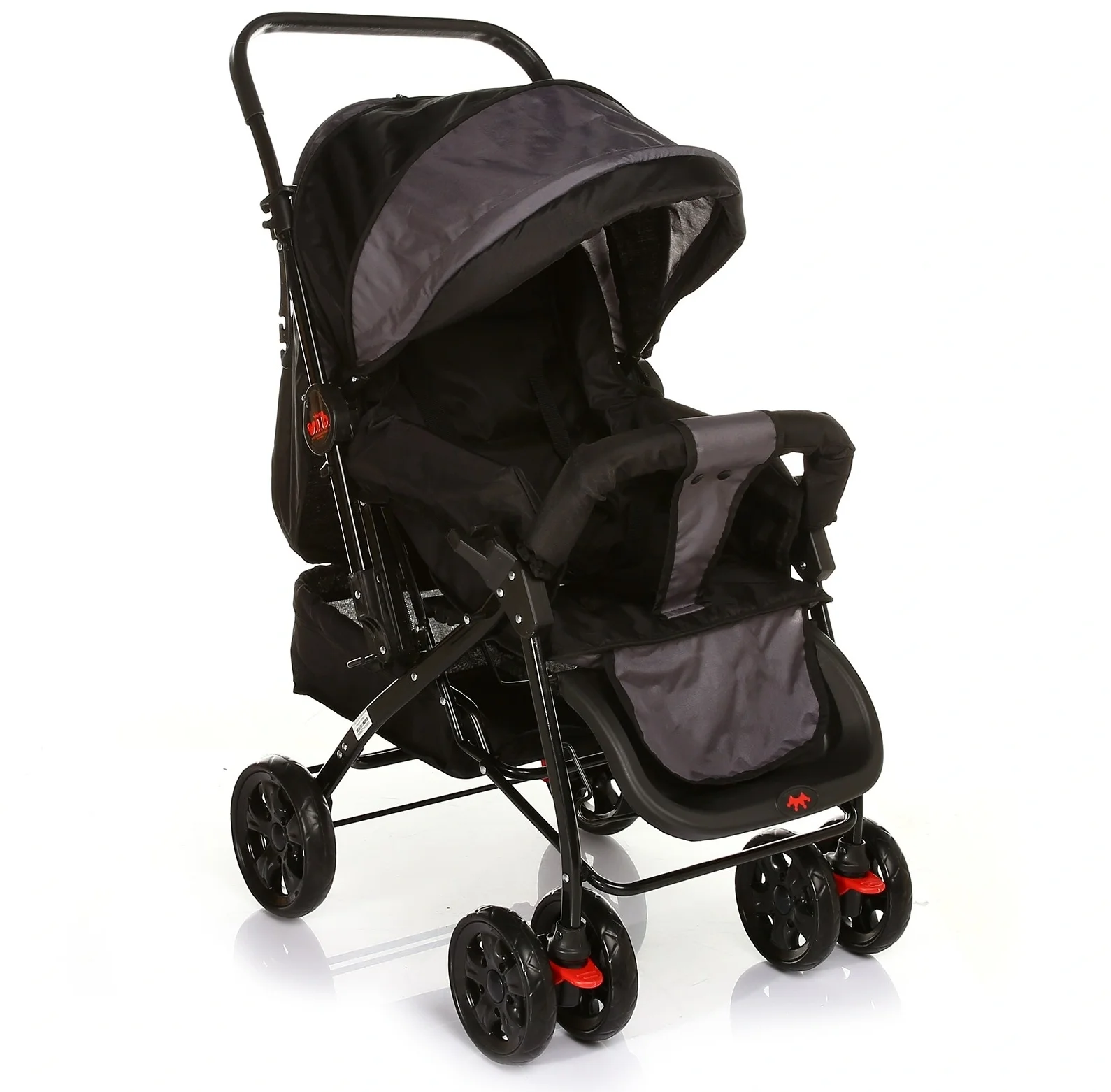 Two-Way-Baby-Stroller-Child-cart-Wide-Bottom-Basket-Back-Biberon-In ...