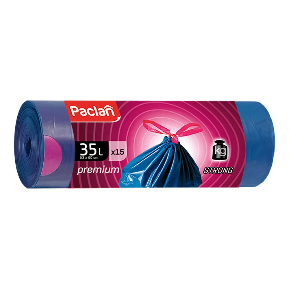 Мешки для мусора Paclan Premium 53 х 60 см, 35 л, 15 шт.|Trash Bags ...
