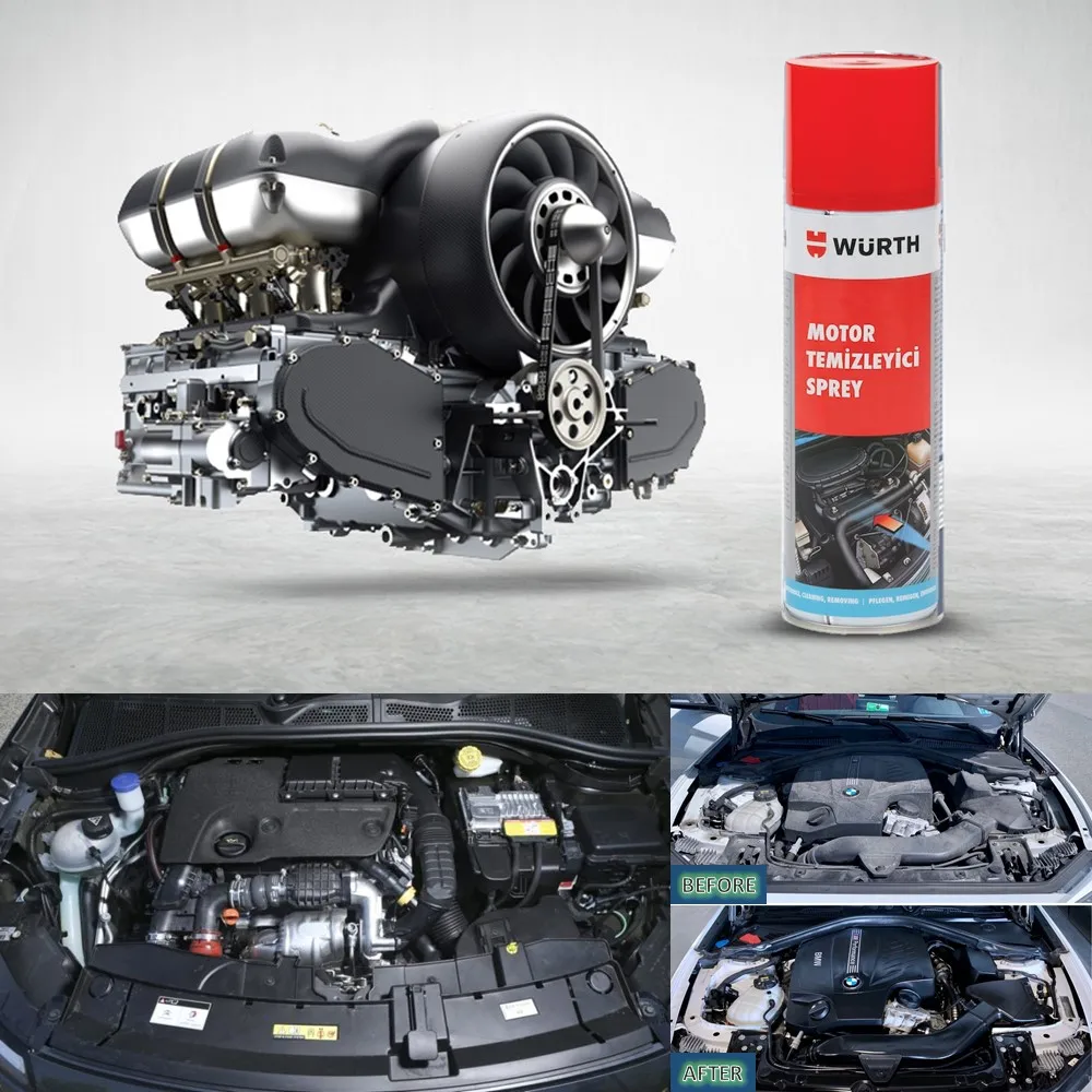 500ml WURTH Fast Engine Cleaning Spray Workshop Tooling Tooling Garage ...