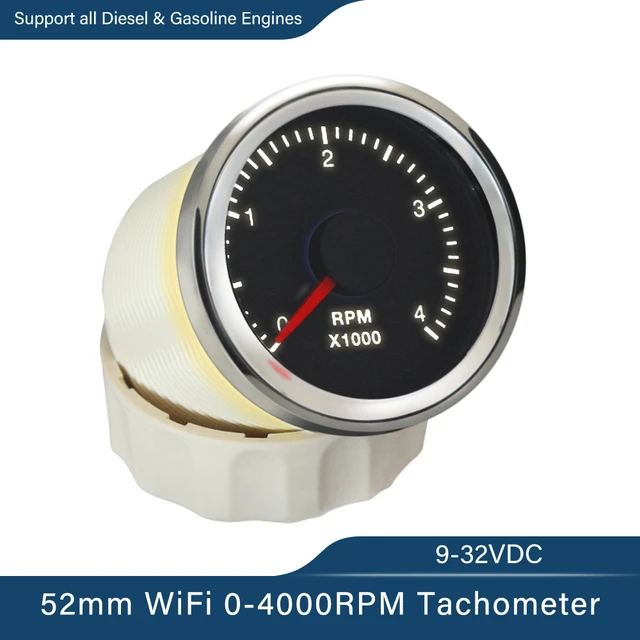 White Tachometer