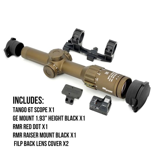EvolutionGear TANGO6T SCOPE DVO 1-6X24mm FFP Illuminated LPVO Tango 6T ...