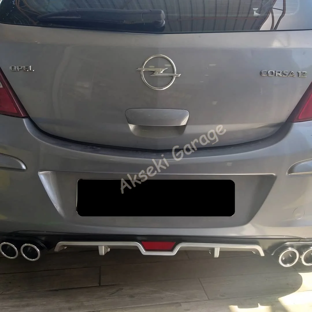 Fit For OPEL CORSA D Diffuser Rear Bumper Extension Attachment-Car ...