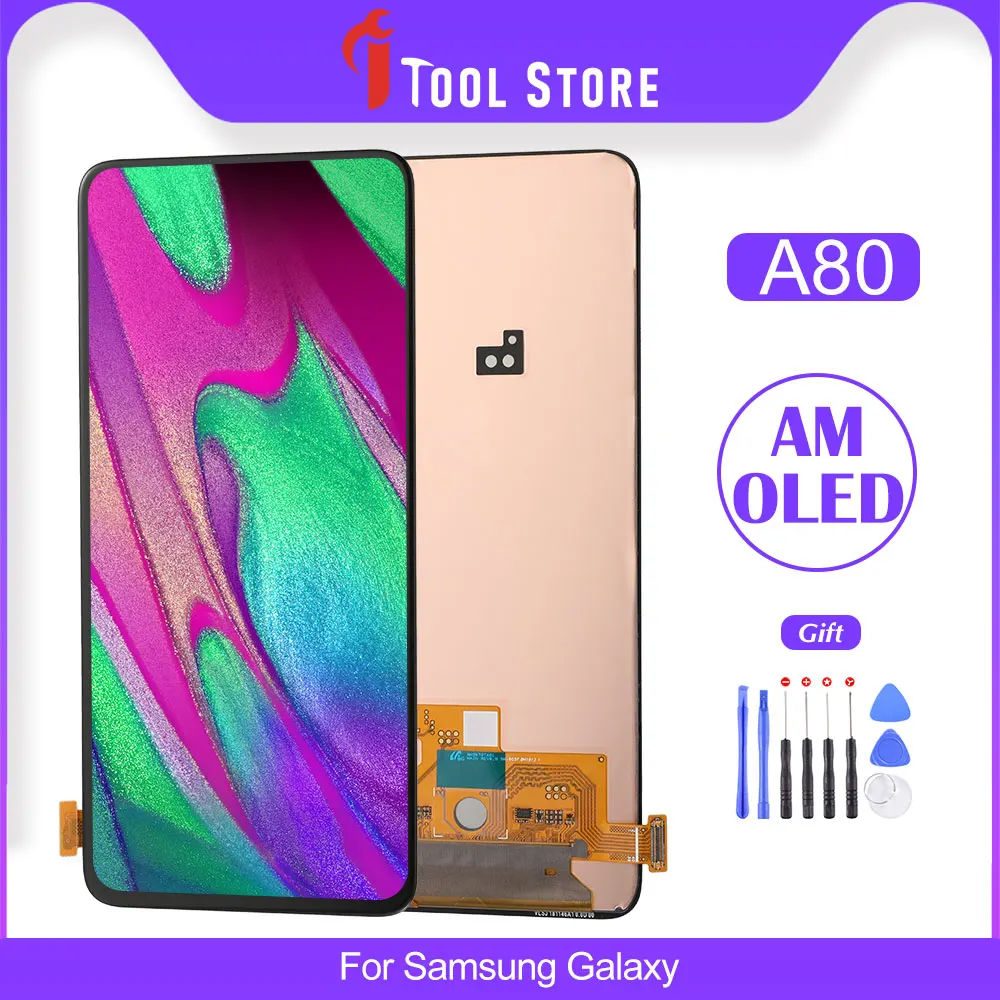 100% OEM For Samsung Galaxy A80 LCD Touch Screen Display AMOLED ...