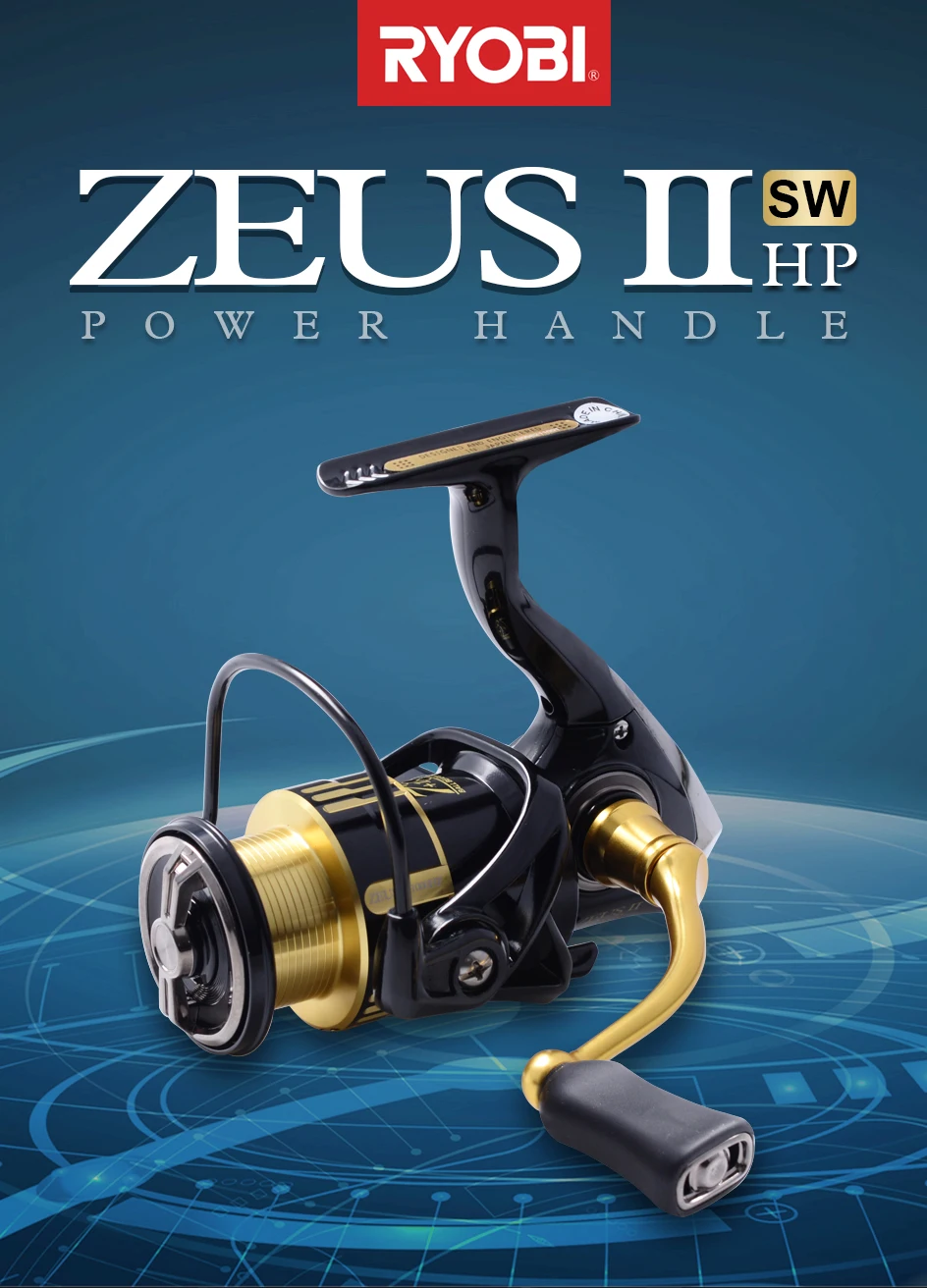 Japan RYOBI ZEUS HP II SW Spinning Fishing Reels - 2000 series