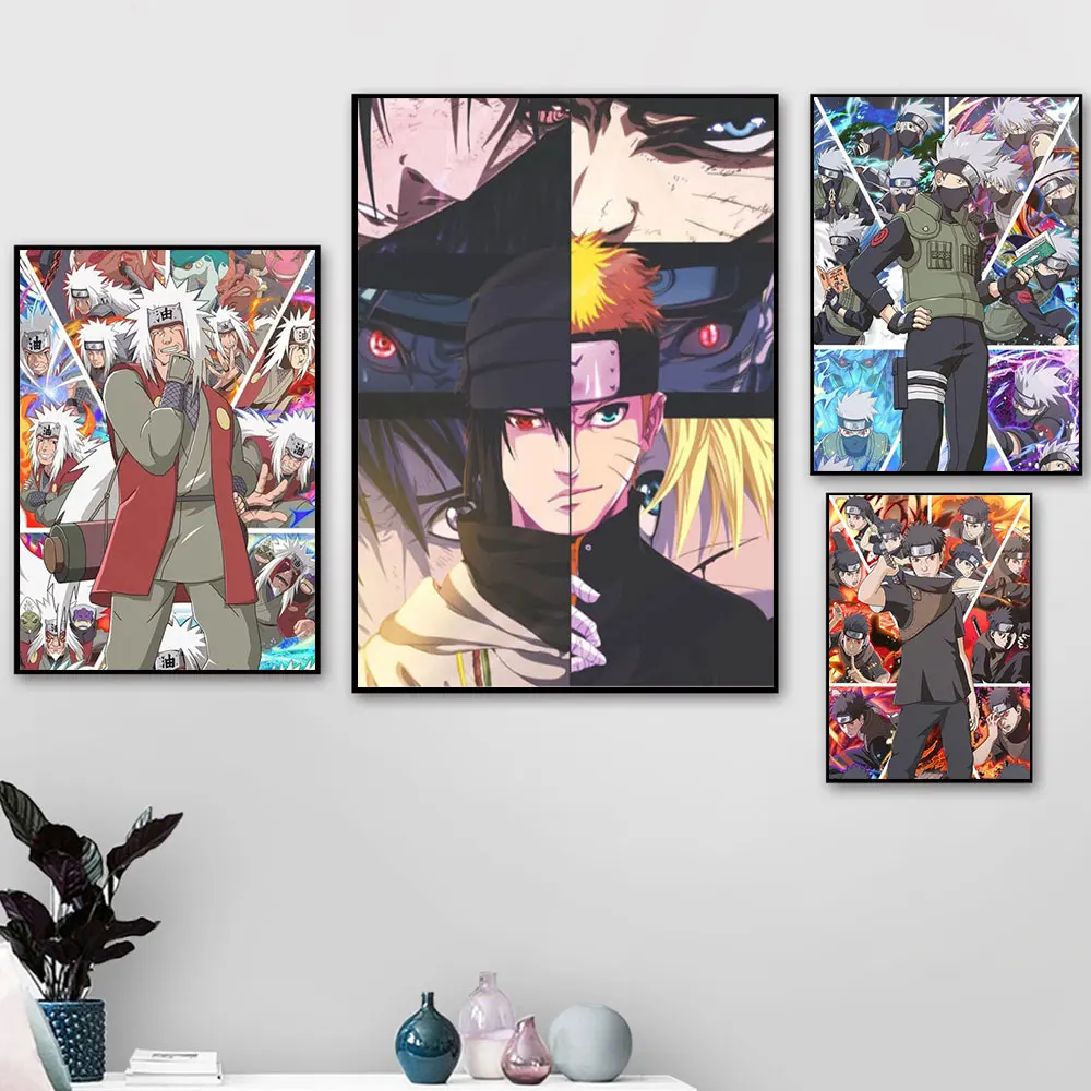 Japanese Naruto Anime Hatake Kakashi Canvas Painting Wall Art Posters ...