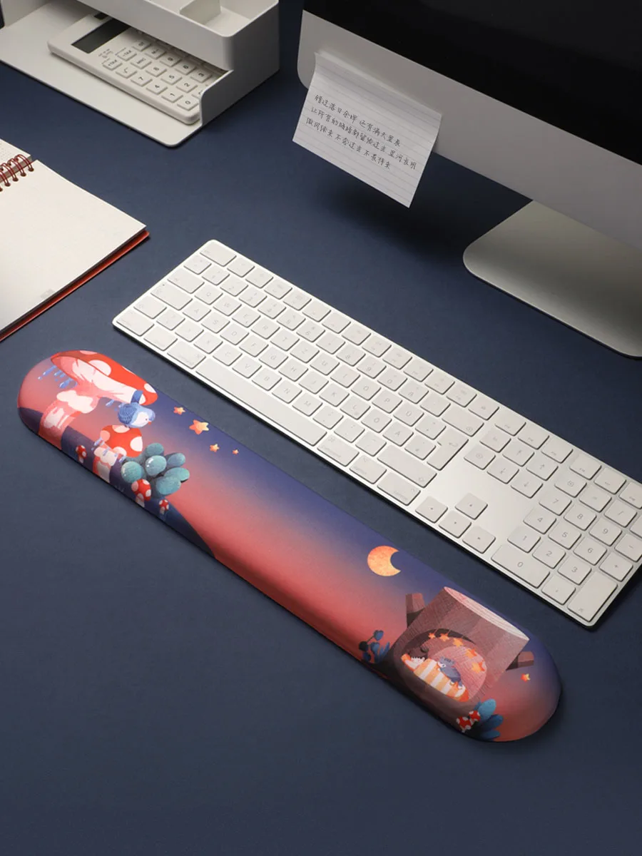 Kawaii-Cute-Purple-Memory-Foam-Keyboard-Wrist-Rest-Red-Mouse-Pad ...