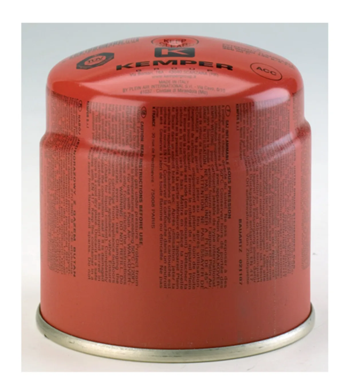 Gas bottle 190 gr/360 ml Kemper 1120 puncture butane cylinder ...