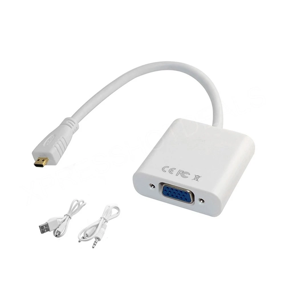 Micro HDMI To VGA With Audio Converter Adapter