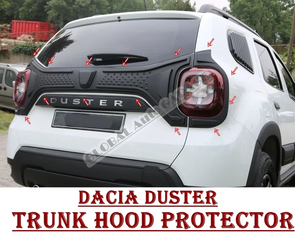 For Dacia Duster 2018 2019 2020 2021 Trunk Hood Protector Deflector ...
