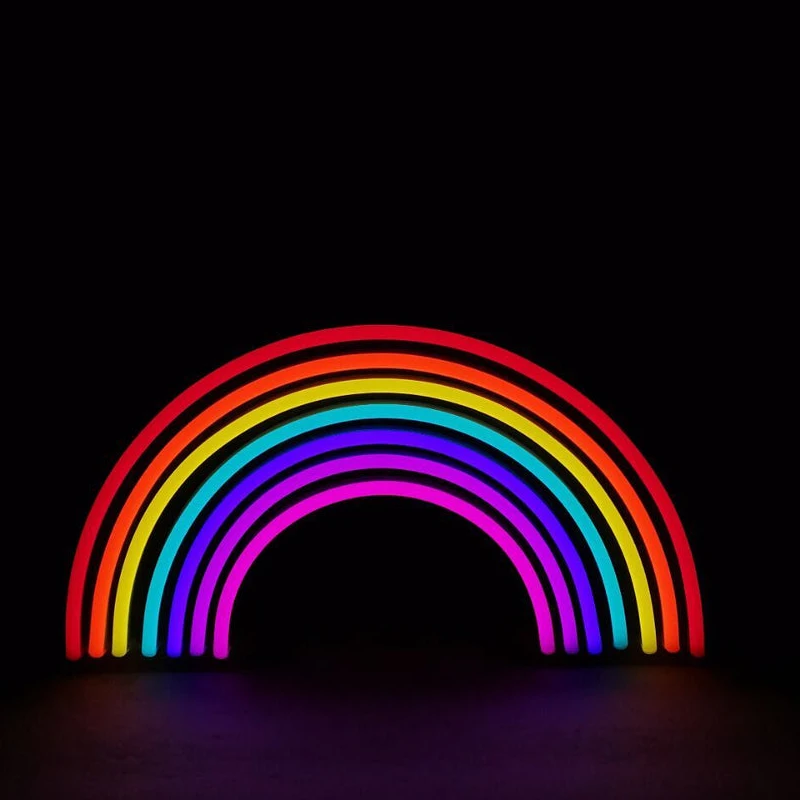 Rainbow Neon Rave Lights